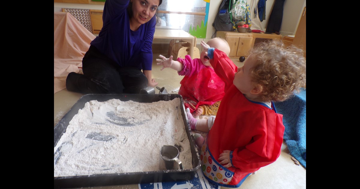 We loved our flour play experience